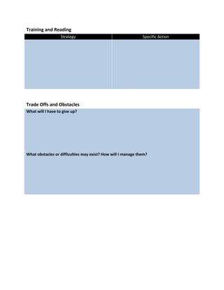 Developmental planning worksheet | PDF
