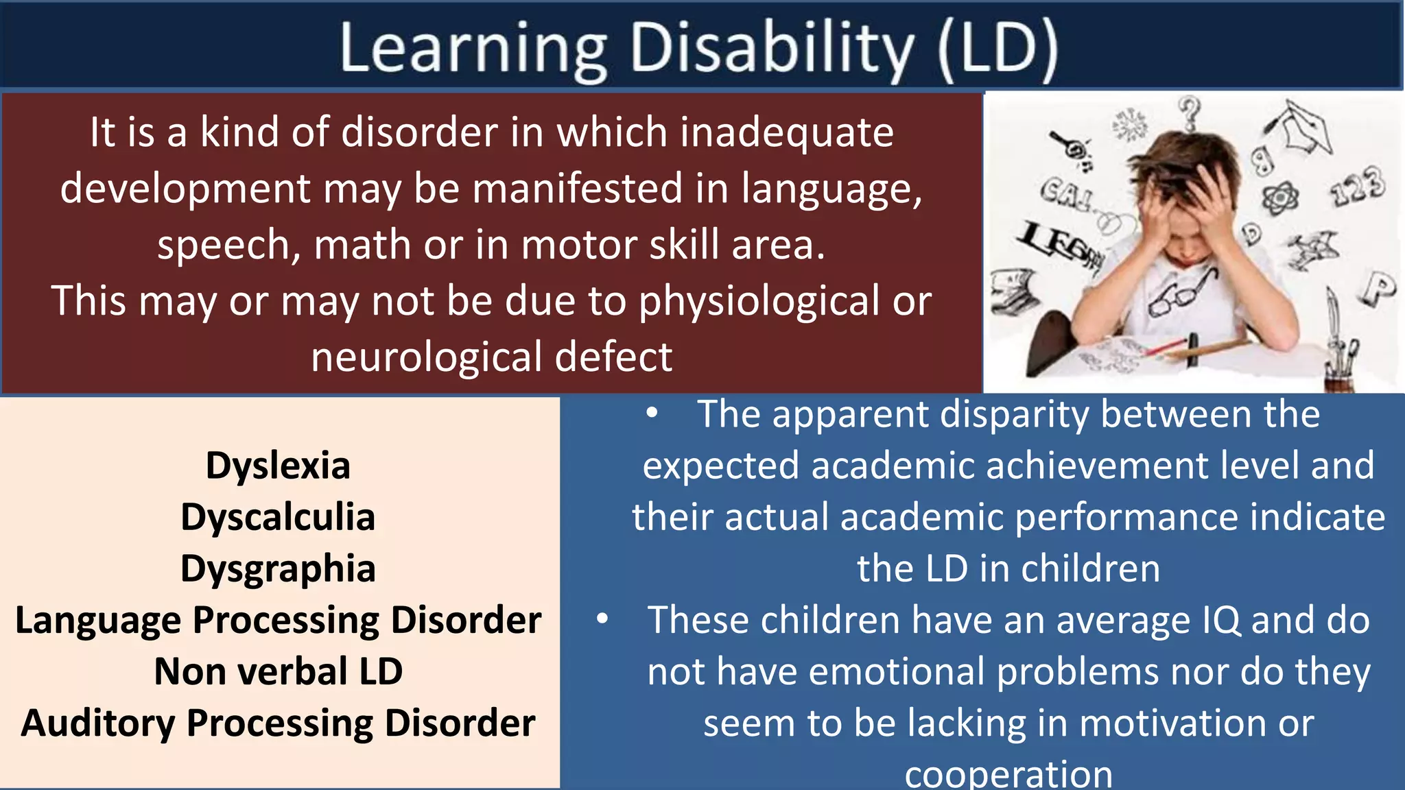 Developmental problems of children | PPTX