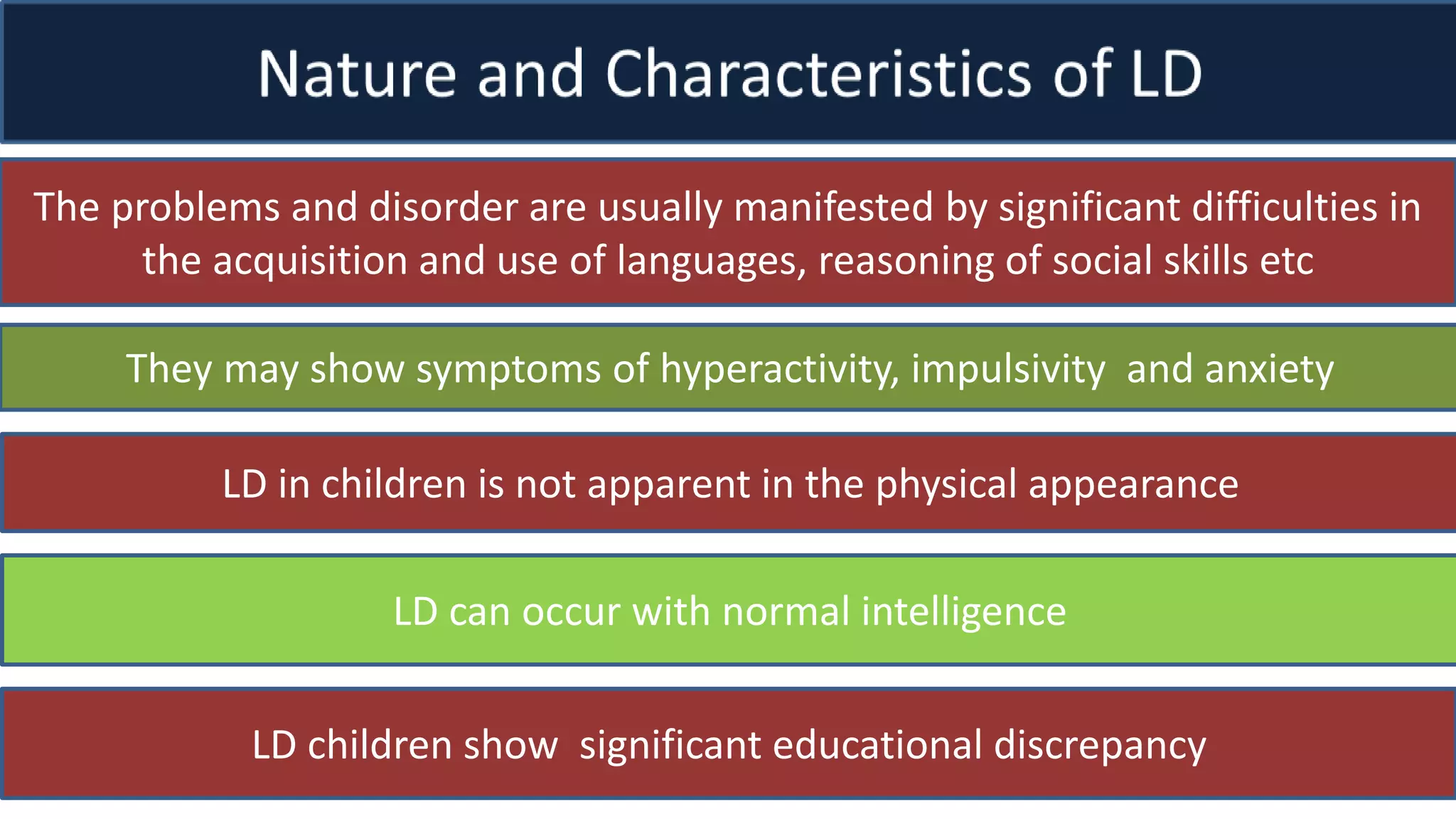 Developmental problems of children | PPTX