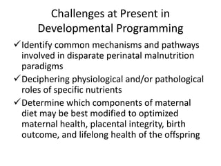(마더리스크라운드) Developmental programming | PPT