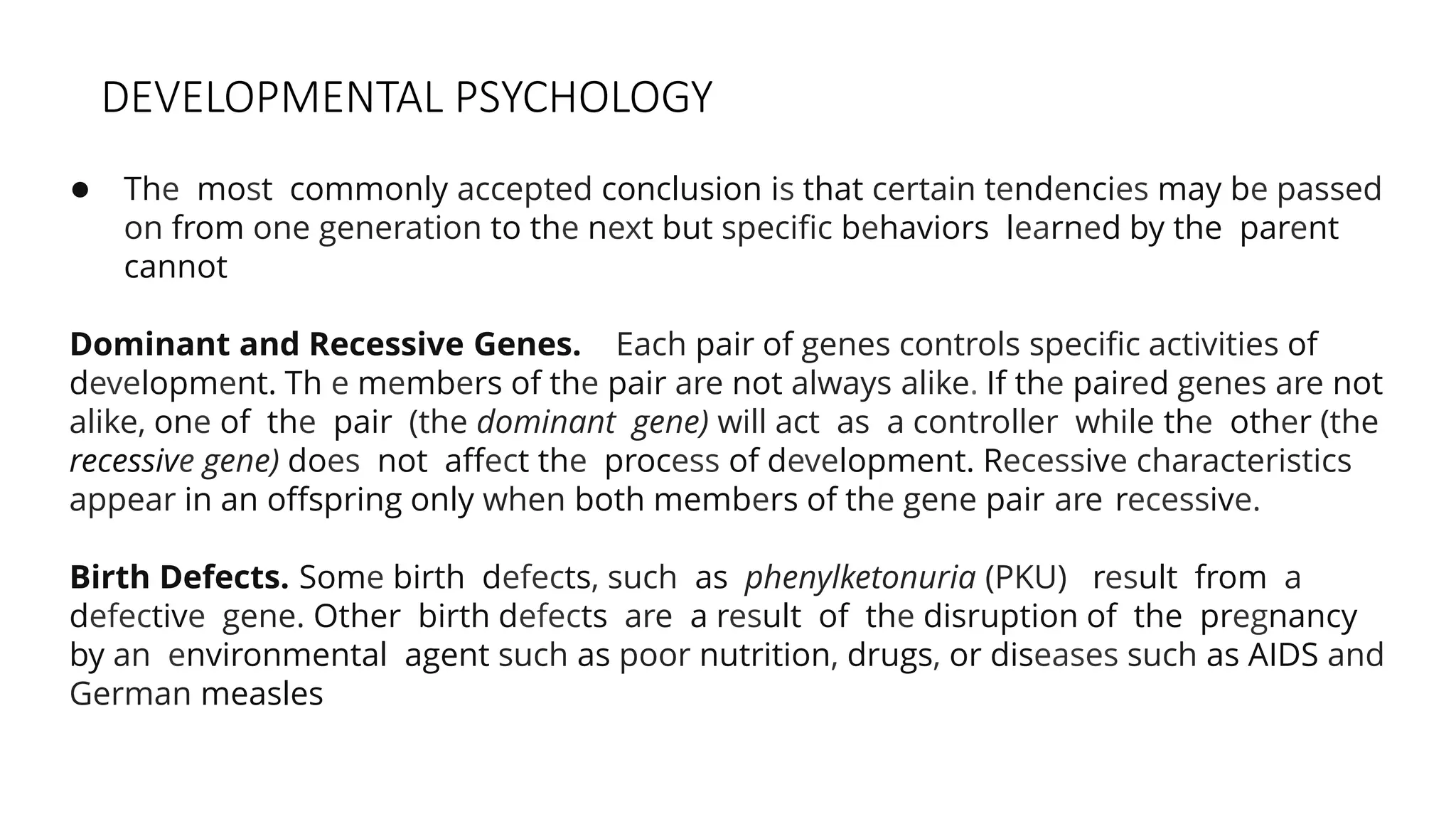 Comprehensive Developmental Psychology Notes PDF – Stages of Human ...