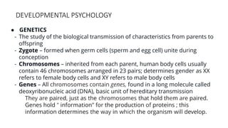 Comprehensive Developmental Psychology Notes PDF – Stages of Human ...