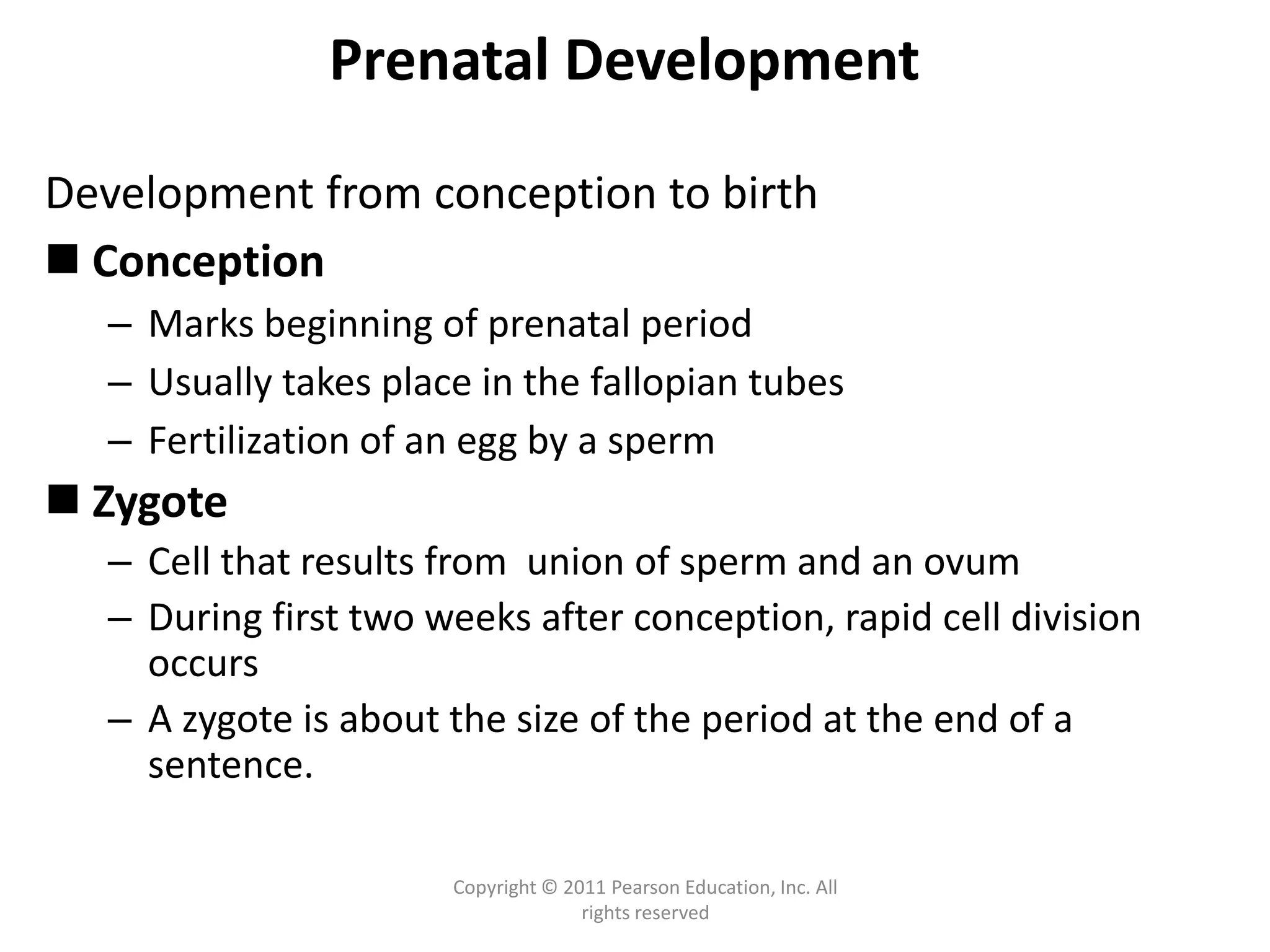 Developmental psychology from conception to birth and after an overview | PPT