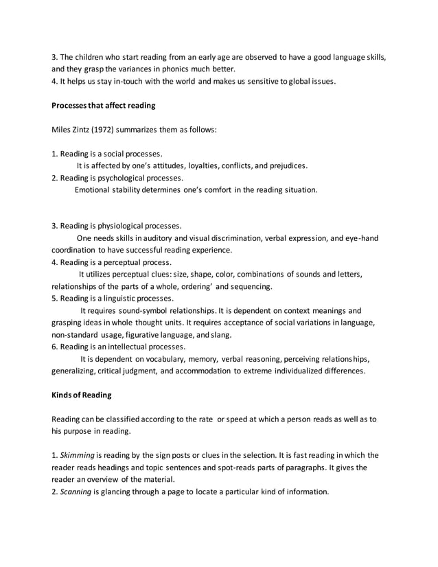 Developmental reading | PDF