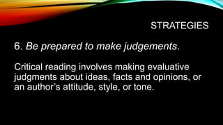 Developmental reading | PPTX | Education