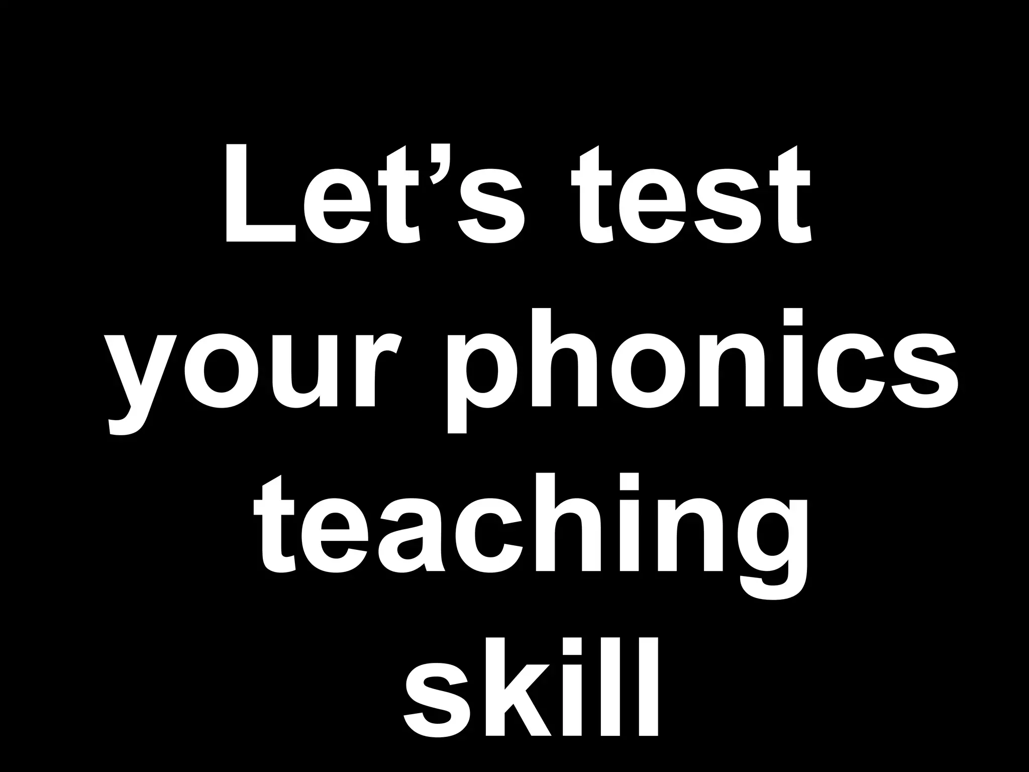 Teaching Reading with Phonics | PPTX