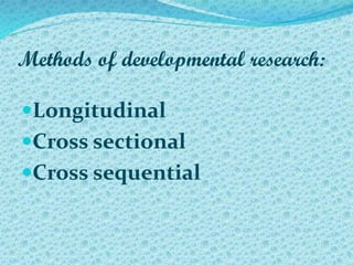 Developmental Research | PDF