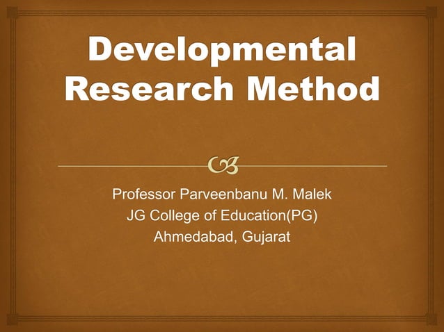 Developmental research Method | PDF