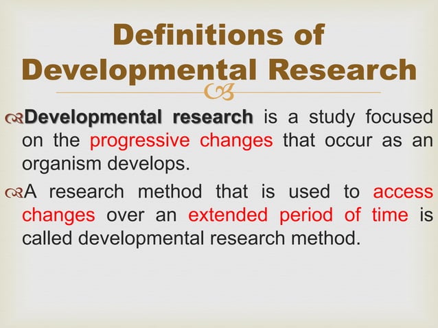 Developmental research Method | PDF