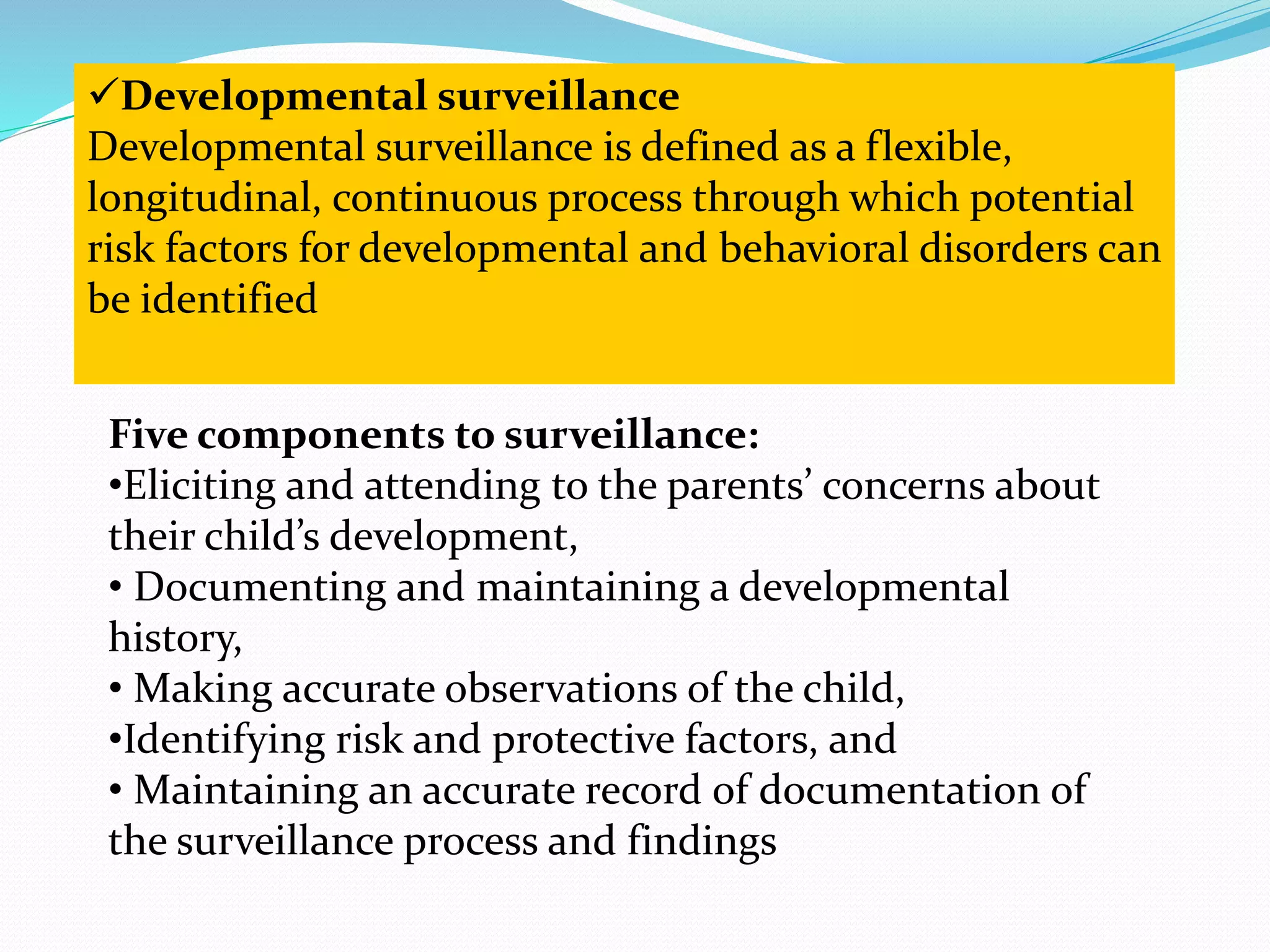 Developmental screening in children | PPTX