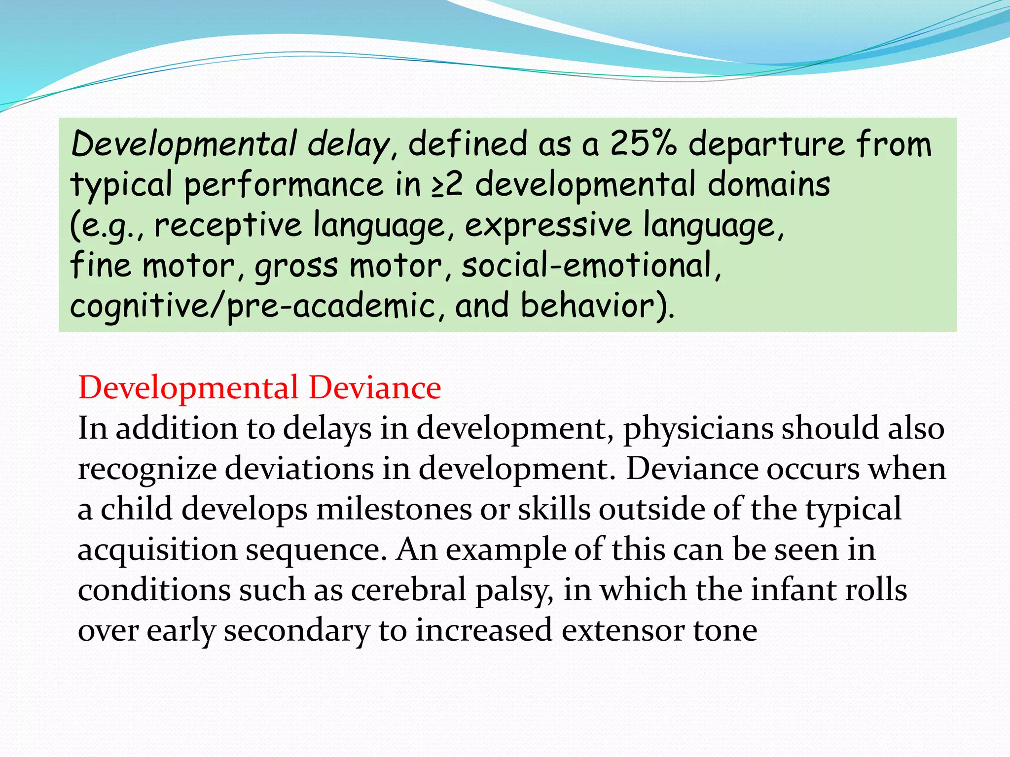 Developmental screening in children | PPTX