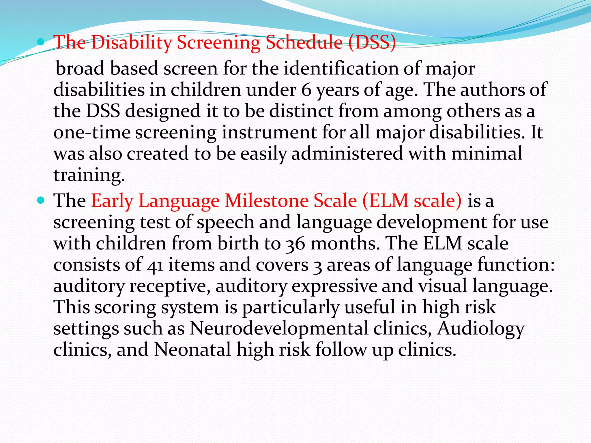 Developmental screening in children | PPTX