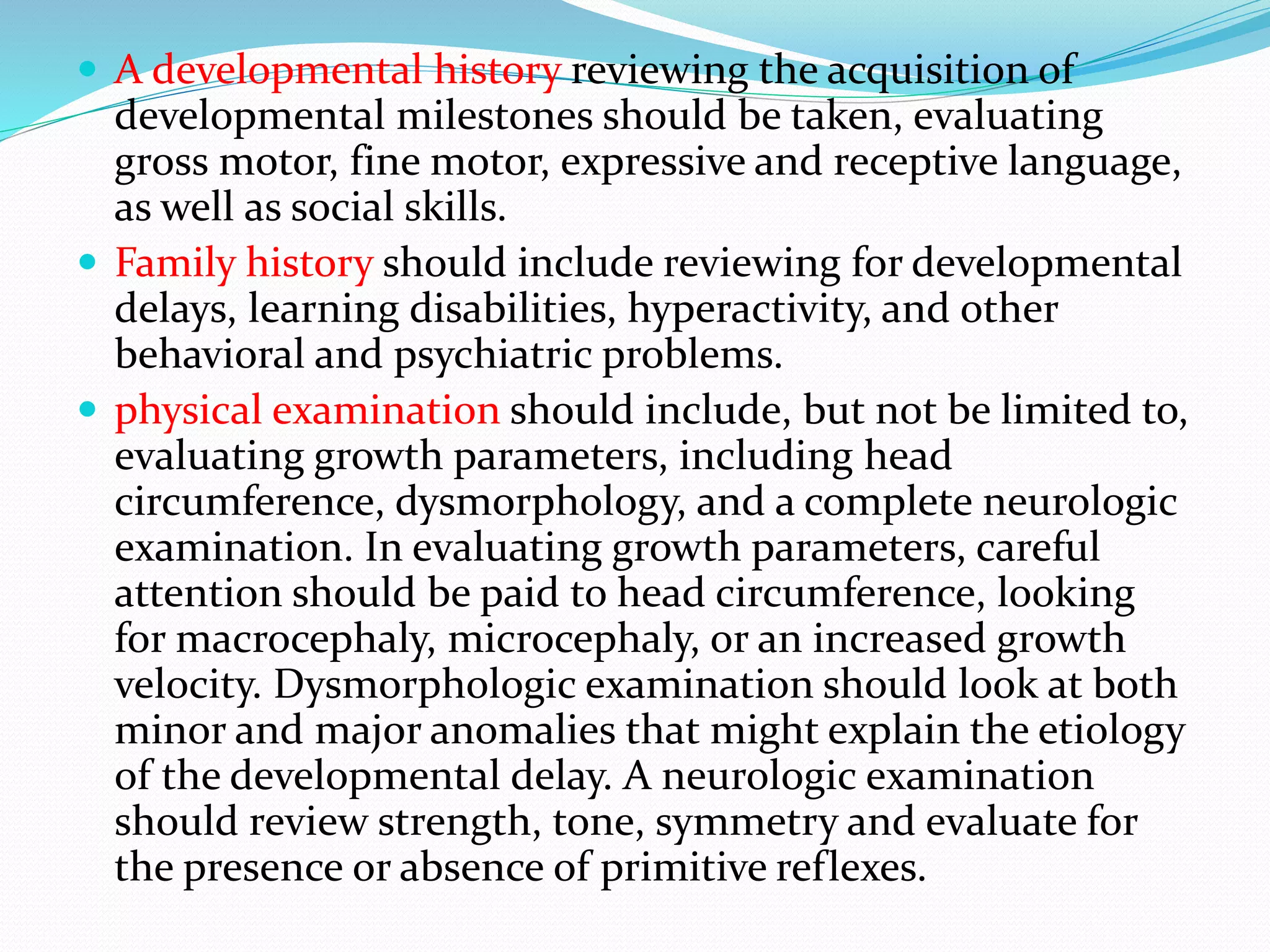 Developmental screening in children | PPTX