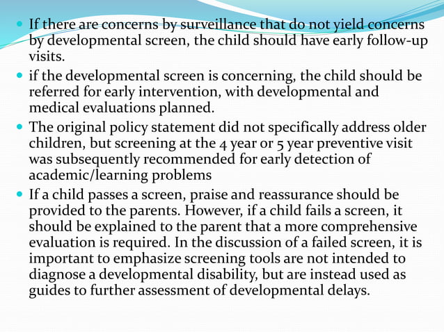 Developmental screening in children | PPTX