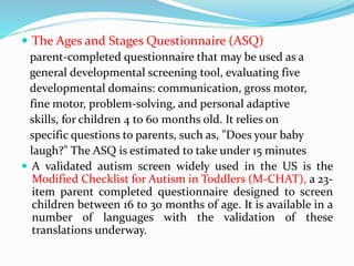 Developmental screening in children | PPTX