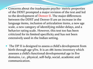 Developmental screening in children | PPTX