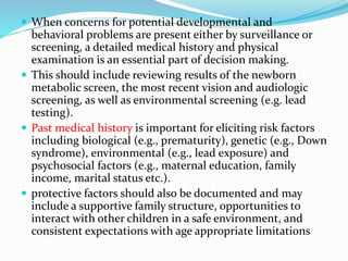 Developmental screening in children | PPTX