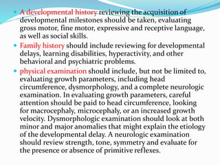 Developmental screening in children | PPTX