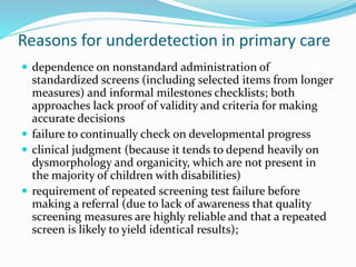Developmental screening in children | PPTX