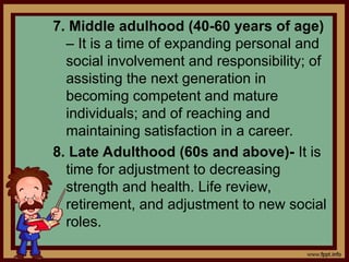 Developmental Stages Personality Development Ppt