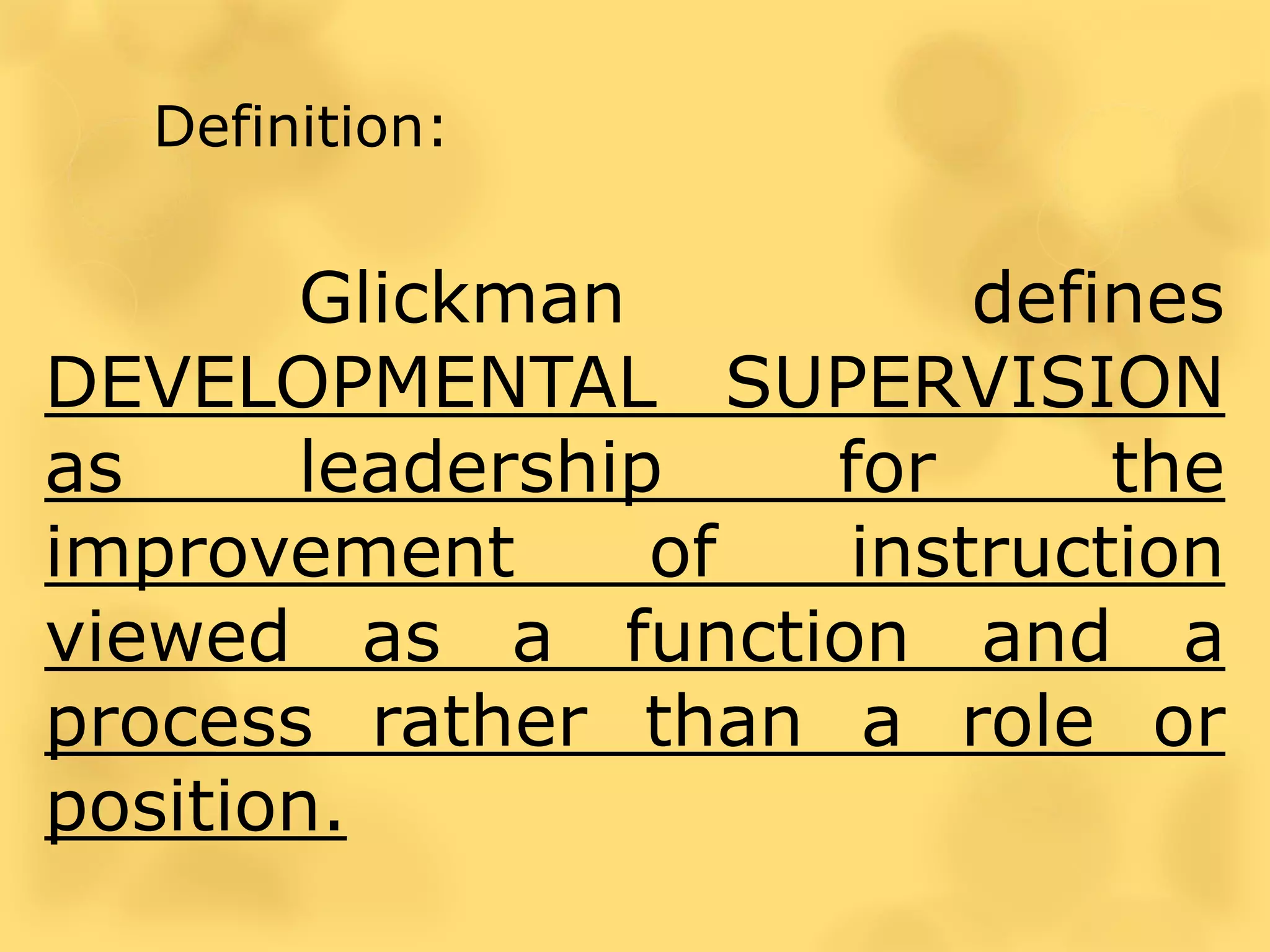 Developmental supervision | PPTX