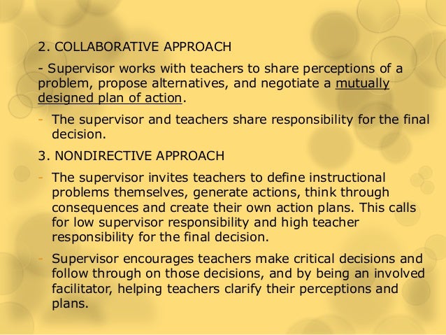 Developmental supervision