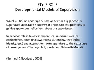 Developmental Supervision | PPTX
