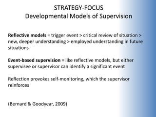 Developmental Supervision | PPTX