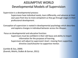 Developmental Supervision | PPTX