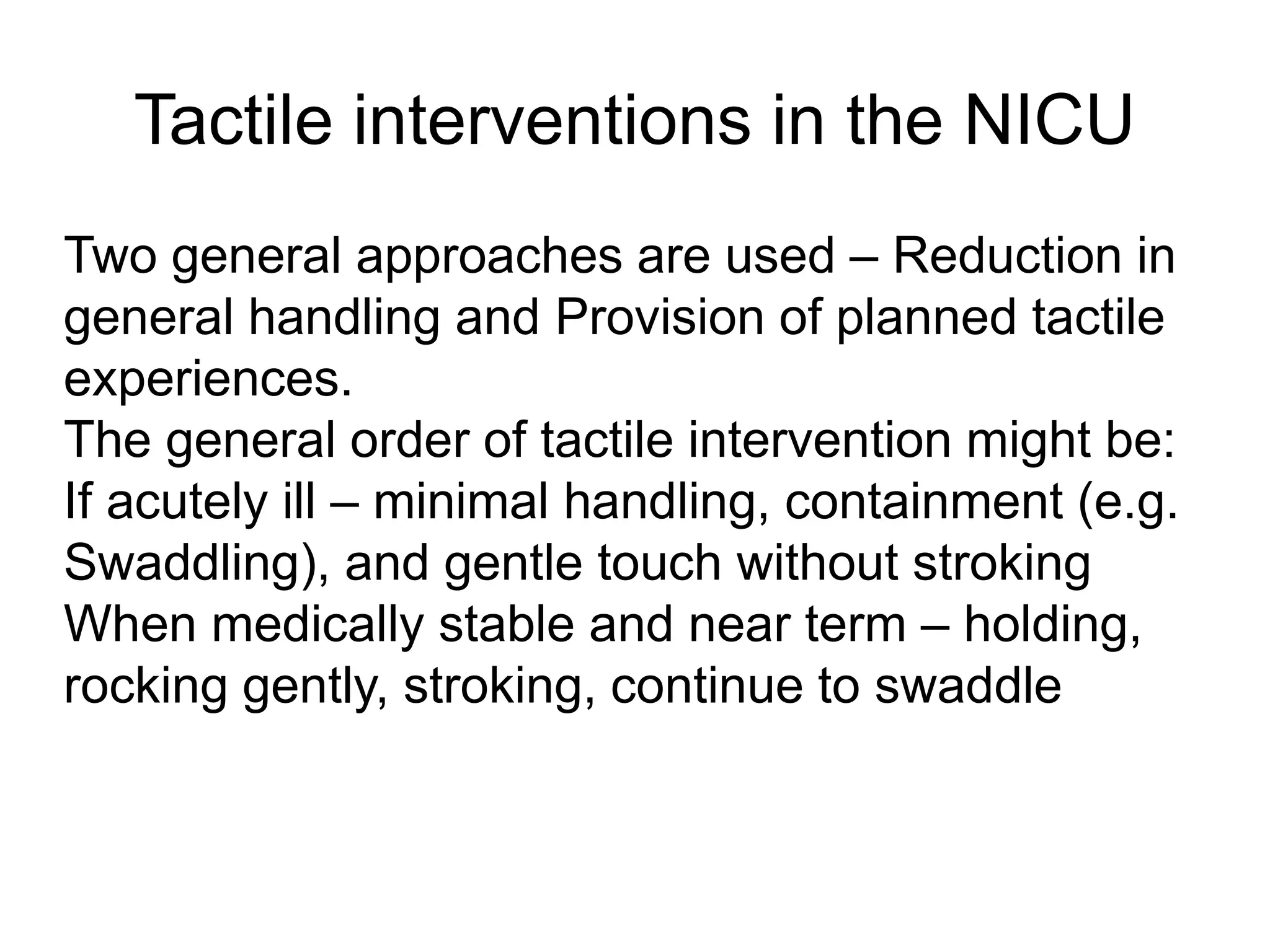 Developmental supportive care in nicu | PPTX