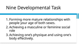 Developmental Task grade 8 technology and livelihood education | PPTX