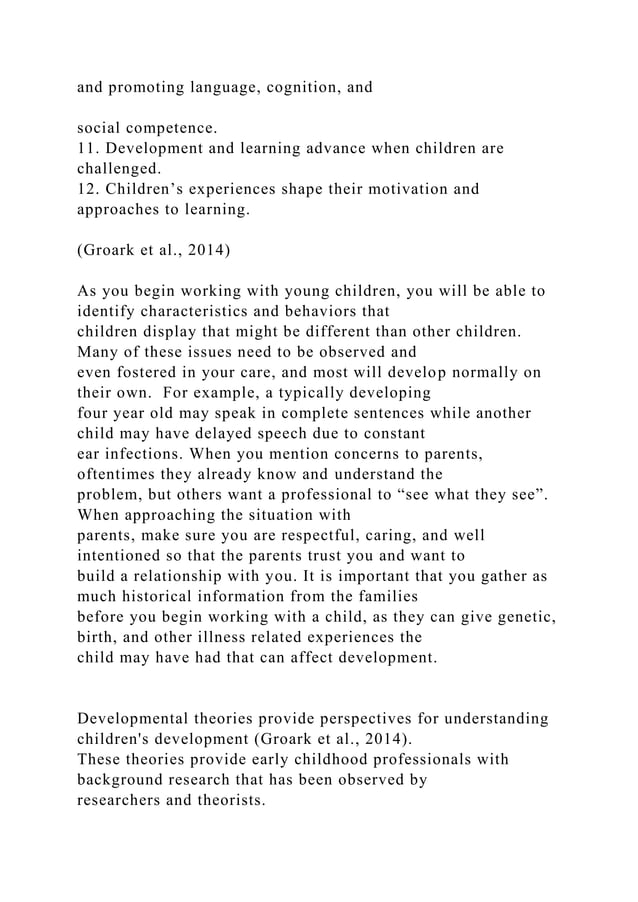 Developmental Theories (Psychodynamic, Psychoanalytic,.docx