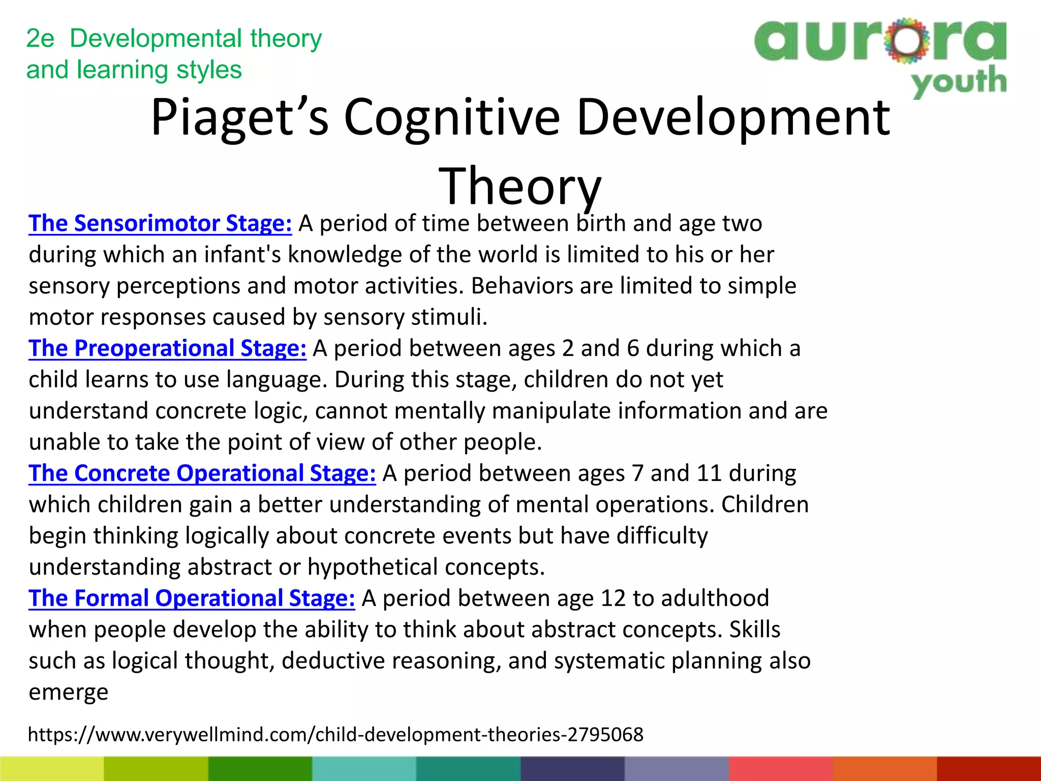 Developmental theory and learning styles | PPTX | Parenting | Family ...