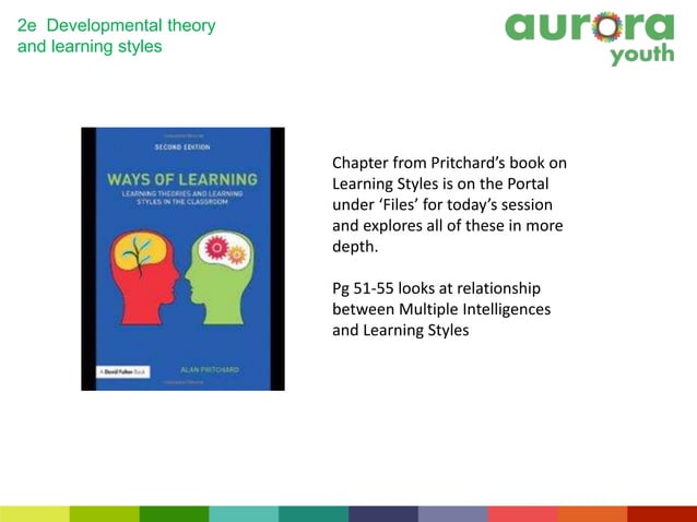 Developmental theory and learning styles | PPT
