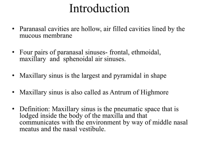 Development, Anatomy and Histology of Maxillary Sinus.pptx