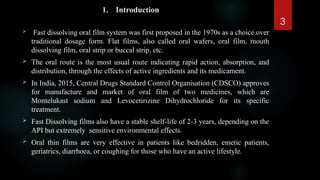 Development and Characterisation of Oral Thin Film Formulation, Final ...