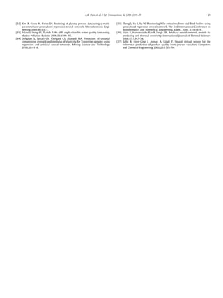 Development and comparison of neural network based soft sensors for online estimation of cement ...