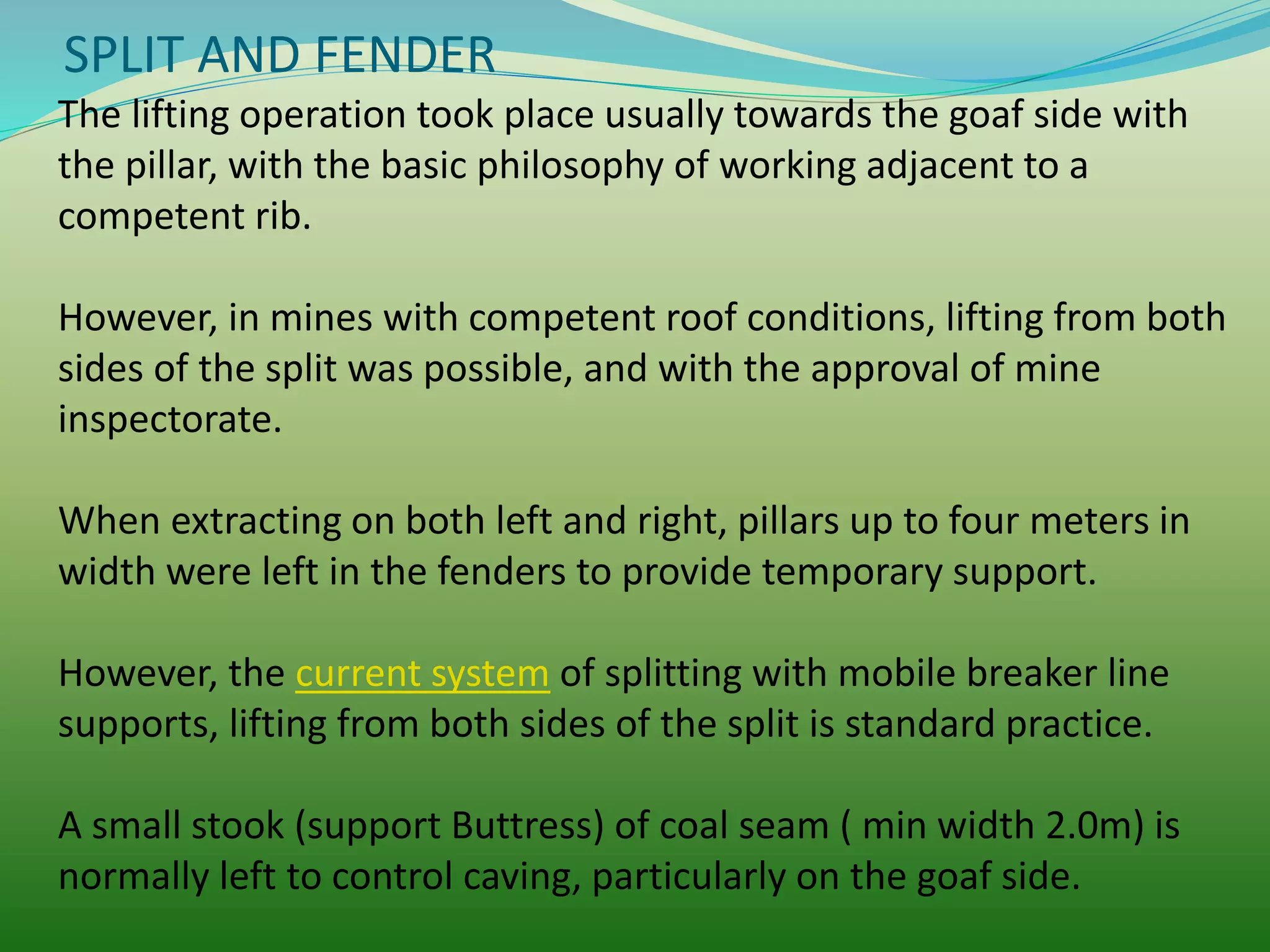 Development and depillaring with continuous miner | PPT