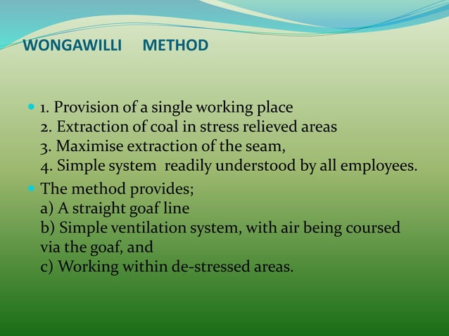 Development and depillaring with continuous miner | PPT