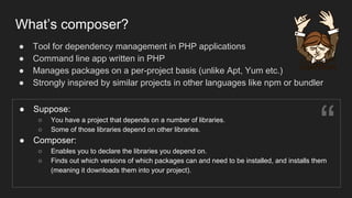 Development and deployment with composer and kite | PPT