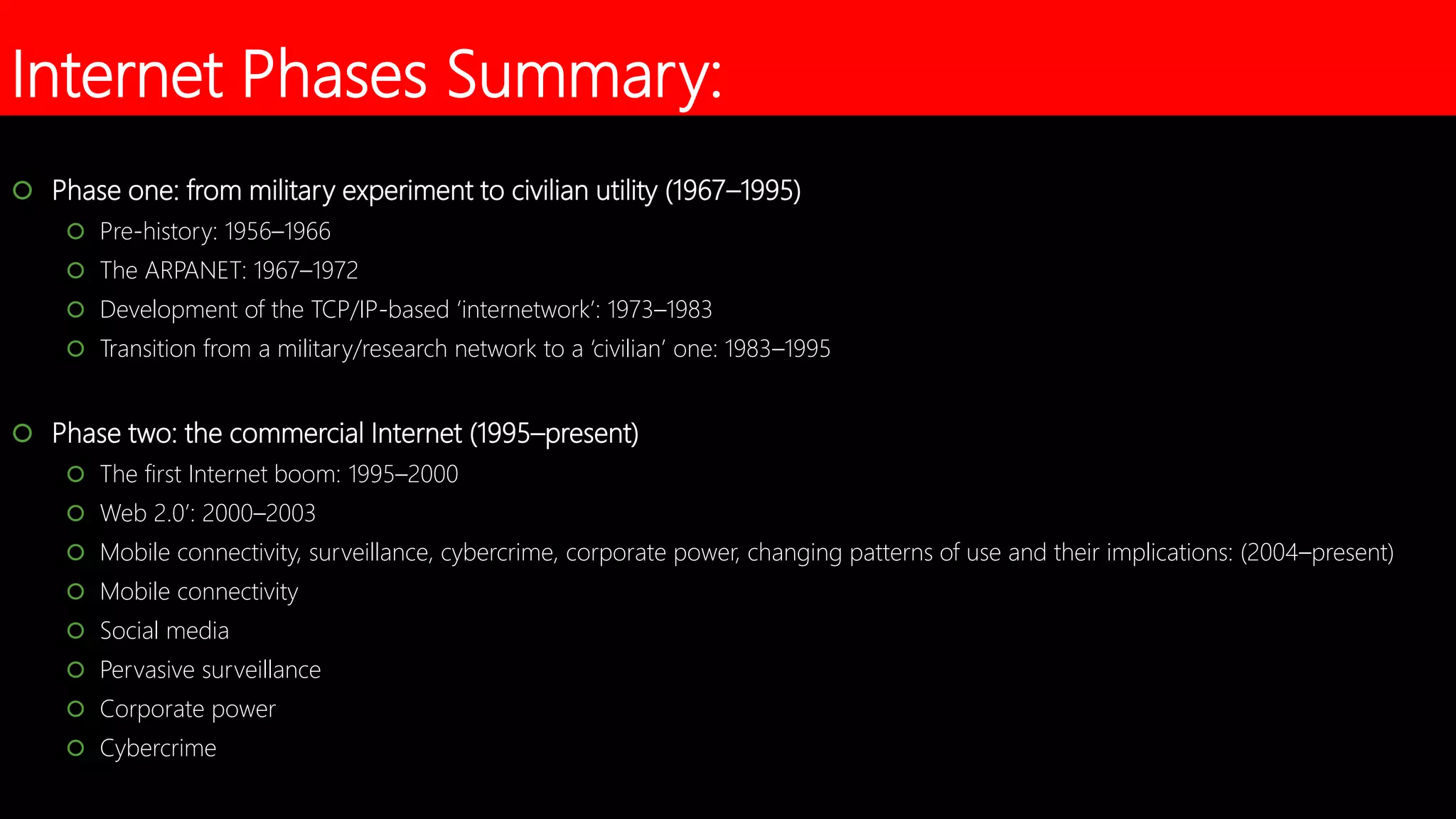 The Stages Phases of Internet Development PPT | PPTX