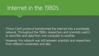 The Stages Phases of Internet Development PPT | PPTX