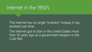 The Stages Phases of Internet Development PPT | PPTX