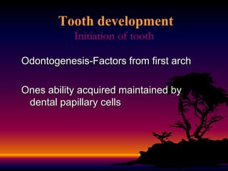 Development and morphology of primary teeth | PPT