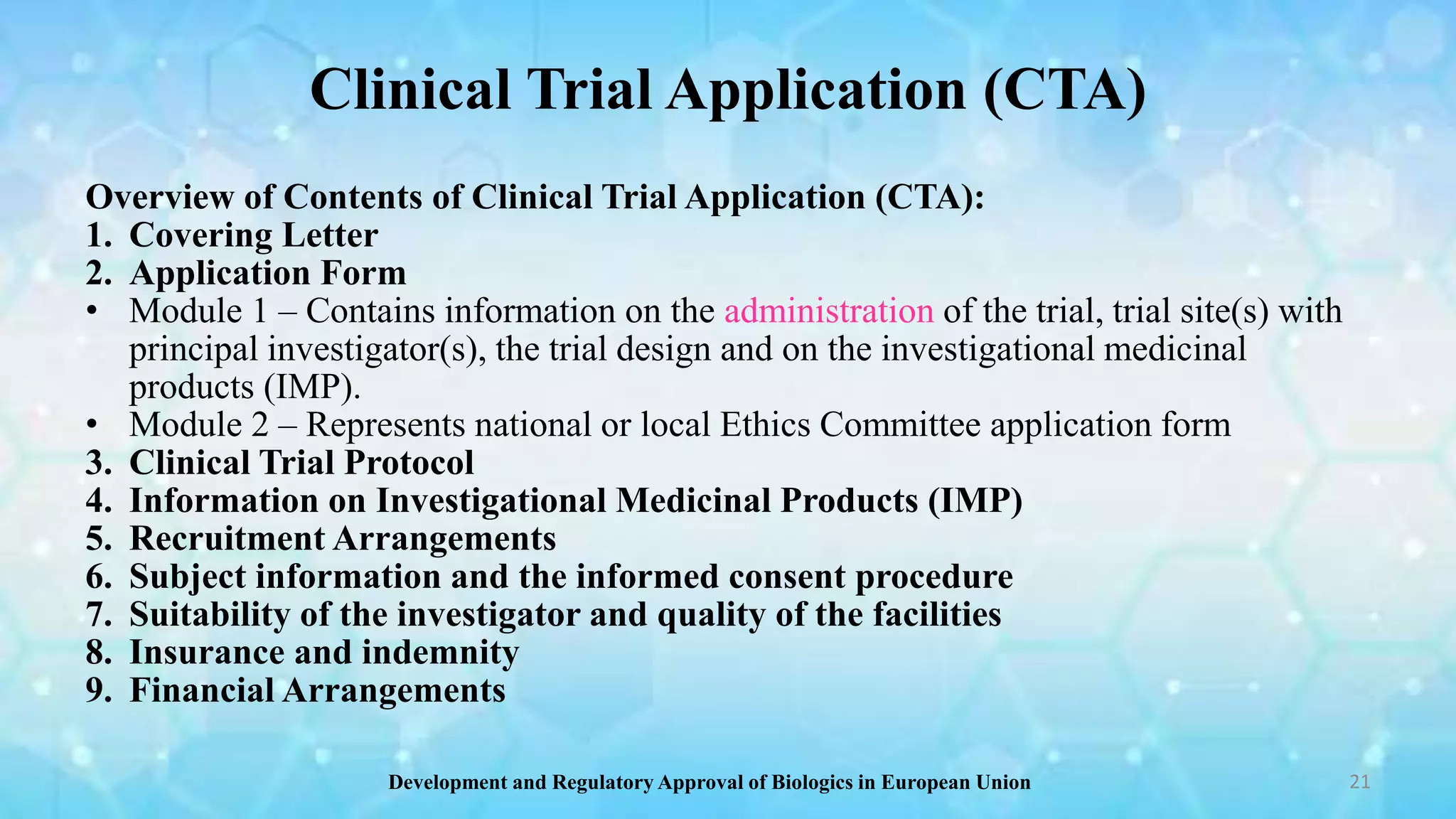 Development and Regulatory Approval of Biologics in European Union ...
