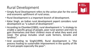Development and rural development | PPT
