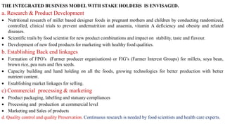 Development and study of millet based designer food | PPT