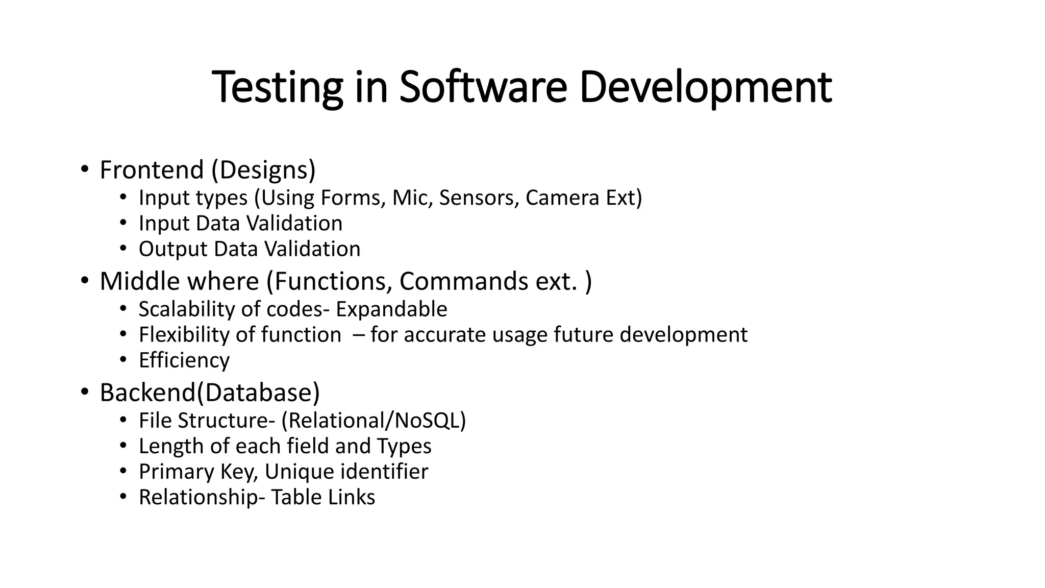 Igcse Chapter 7 System Life Cycle Development Section Development And