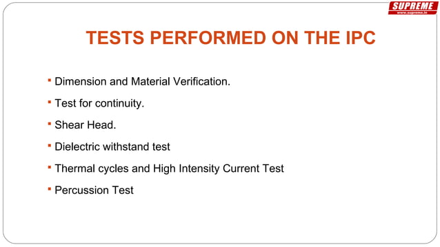 Development and testing of ipc | PPT