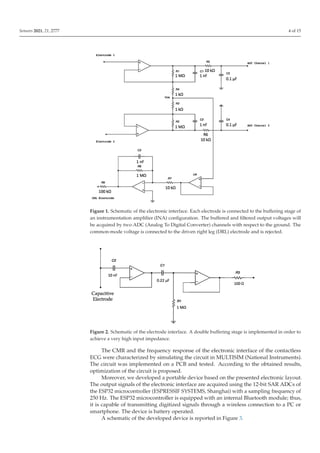 Development and test of a portable ecg device with dry capacitive ...